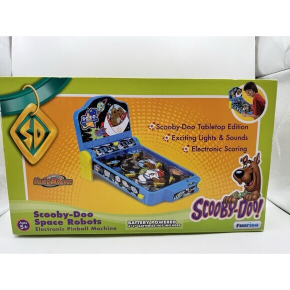VINTAGE SCOOBY DOO SPACE ROBOTS ELECTRONIC PINBALL MACHINE FUNRISE 2004